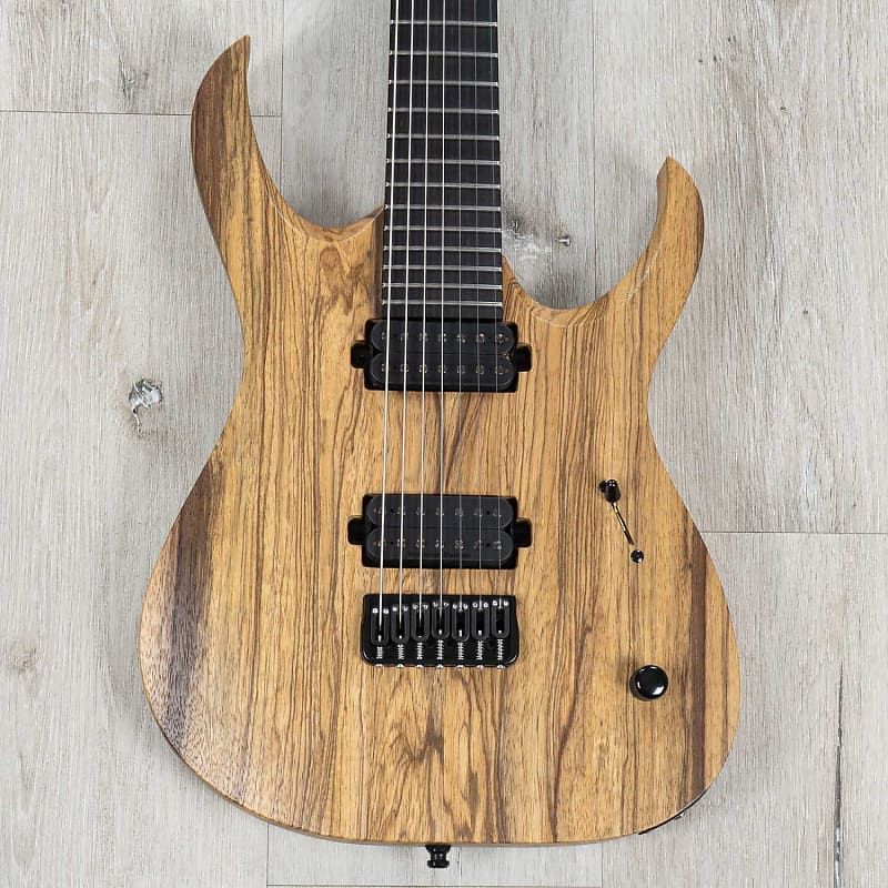 Mayones Duvell BL 7 Guitar, 7-String, Ebony Fretboard, Black | Reverb