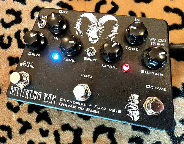 Wounded Paw Battering Ram V2.6 Overdrive+Fuzz for guitar or | Reverb