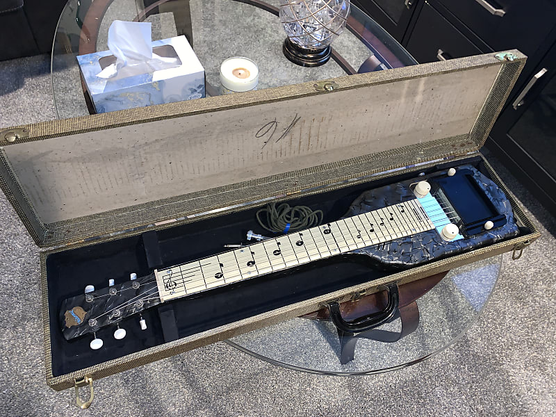National Lap Steel Pearloid 50s Grey w/Original Hard Case | Reverb UK