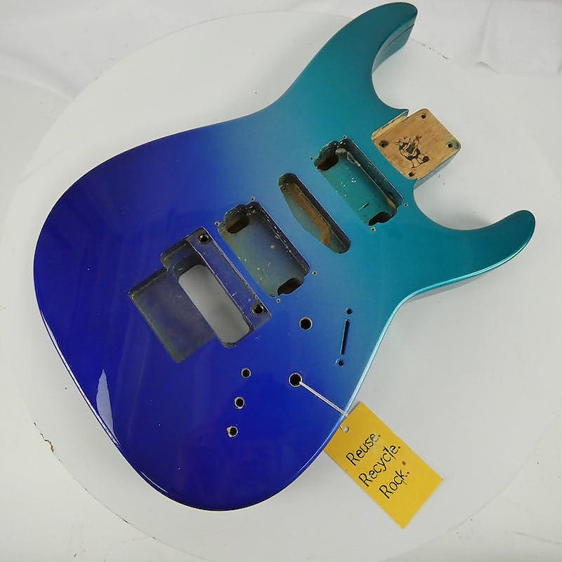 Used Warmoth SUPER STRAT BODY Electric Guitars Blue | Reverb
