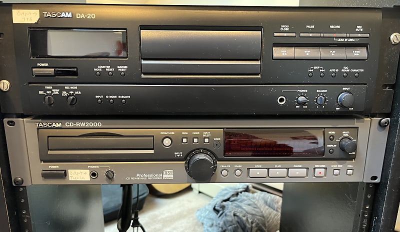 TASCAM DA-20 & CD-RW2000 - Black & Grey | Reverb