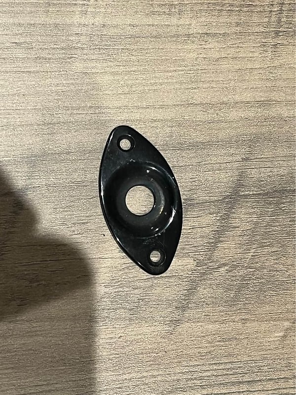 ESP LTD Guitar output jack football cover plate black no | Reverb