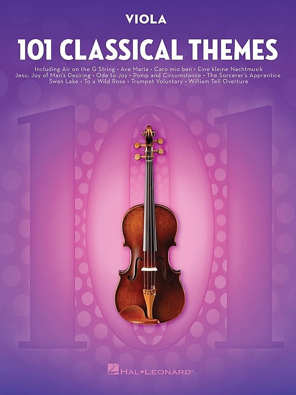 101 Classical Themes For Viola (Softcover Book) | Reverb