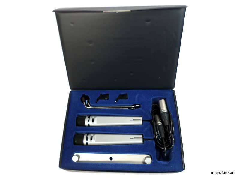 UHER / AKG M534 70's Vintage Dynamic Stereo Set. Case, Clips, | Reverb