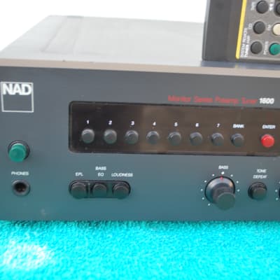 NAD 1600 Stereo Preamplifier Monitor Series Preamp AM/FM | Reverb