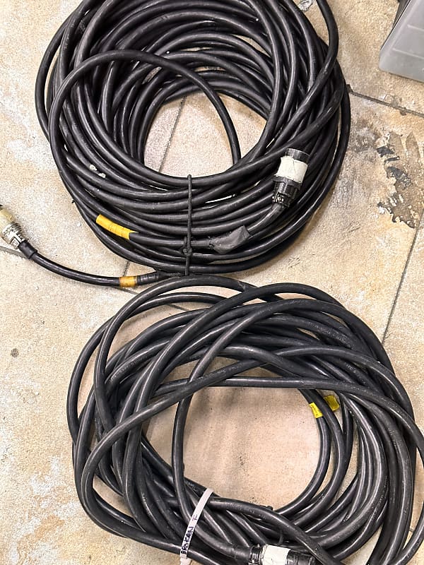 Pair of 50' EP4 (M) To EP4 (F) 4 Conductor Speaker Cables: | Reverb