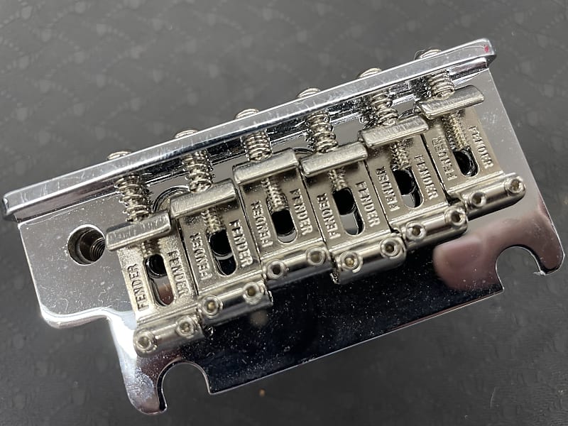 Fender 2 Point Bridge for Stratocaster - Chrome | Reverb