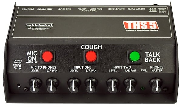 Whirlwind THS5 Dual Input Talkback Headphone Box | Reverb
