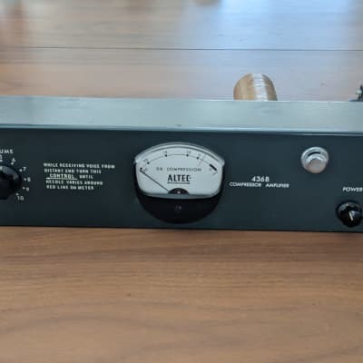Altec 436B Compressor Amplifier 1960s - Green | Reverb