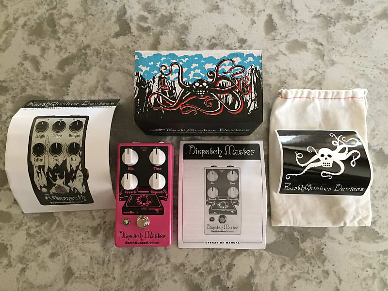 EarthQuaker Devices Dispatch Master V3, Box & Extras, Pink | Reverb
