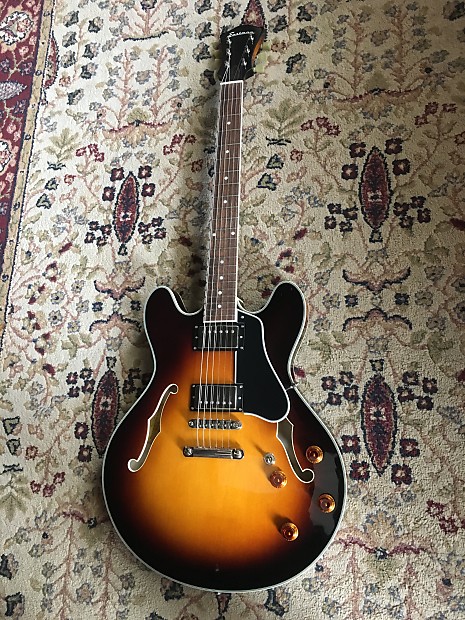 Eastman T 386 2017 Sunburst w/Deluxe hardshell case | Reverb