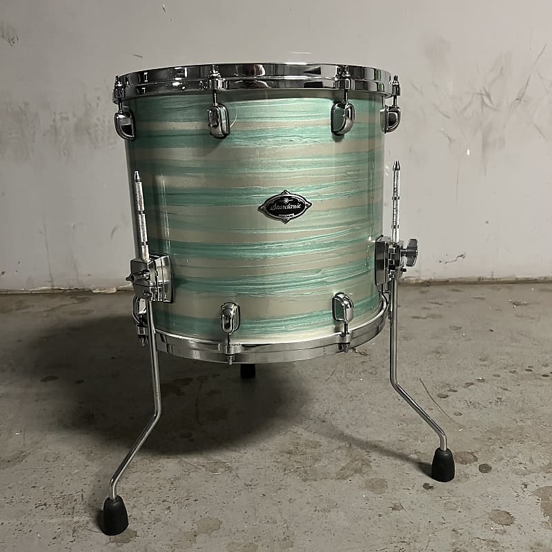 Tama Starclassic Birch/Bubinga 14” x 16” Floor Tom - Azure | Reverb