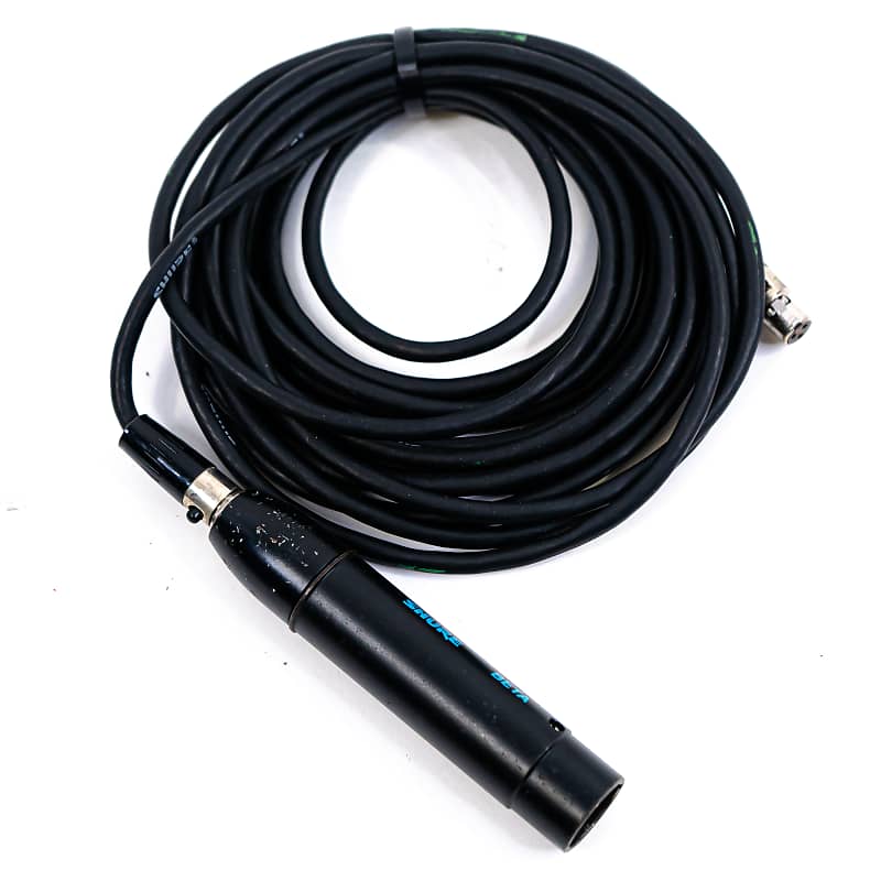 Shure Beta Mini XLR Cable w/ Adaptor For Use With Beta 98H/C | Reverb