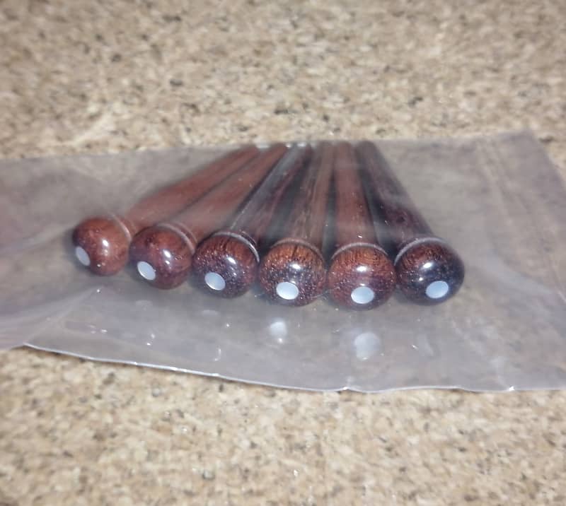 Waverly Snakewood Bridge Pins .220" / Size 2B / 2A with slot | Reverb