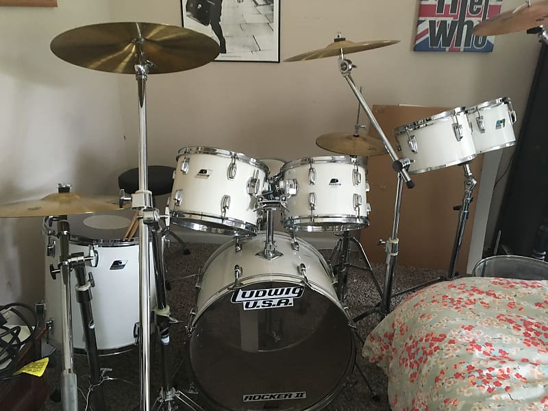 Ludwig Rocker Series 2 1987 - White | Reverb