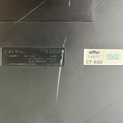 Casio ToneBank CT-650 1989 - Black, Vintage Synthesizer | Reverb