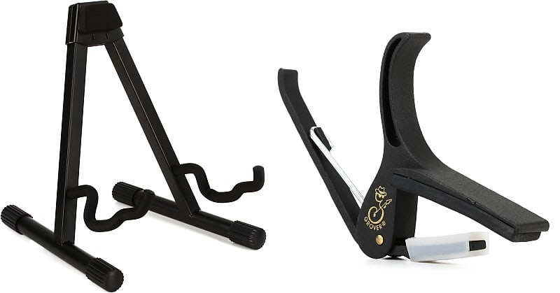 On-Stage GS7462B A-Frame Guitar Stand Bundle with Grover | Reverb