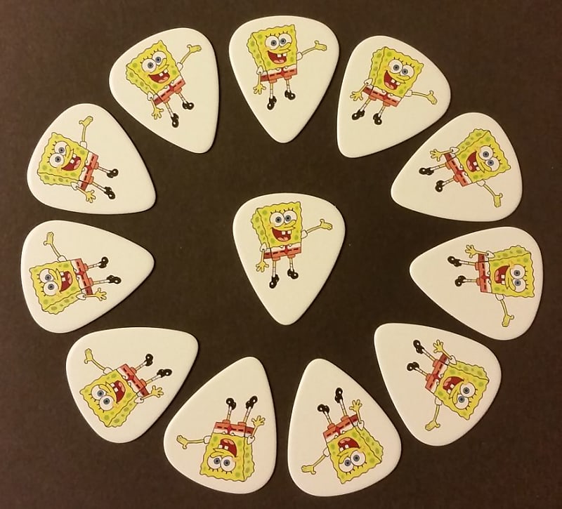 Spongebob Squarepants Guitar Picks (12 picks) | Reverb
