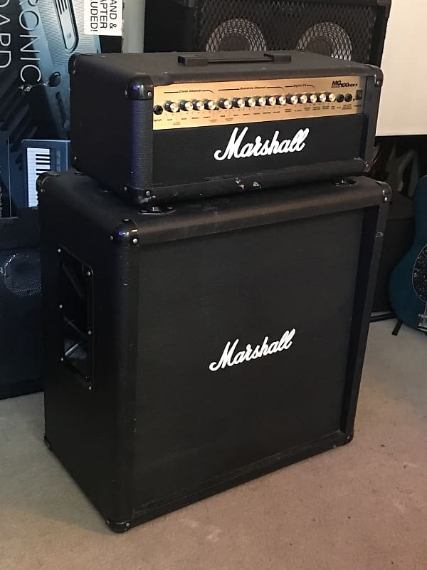 Marshall MG-100-HDFX head and MG412 cab “half stack” guitar | Reverb