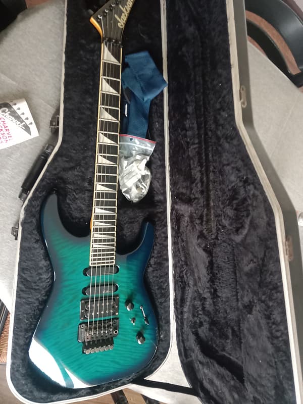 Jackson Professional Fusion 1990 - Transparent Blue | Reverb