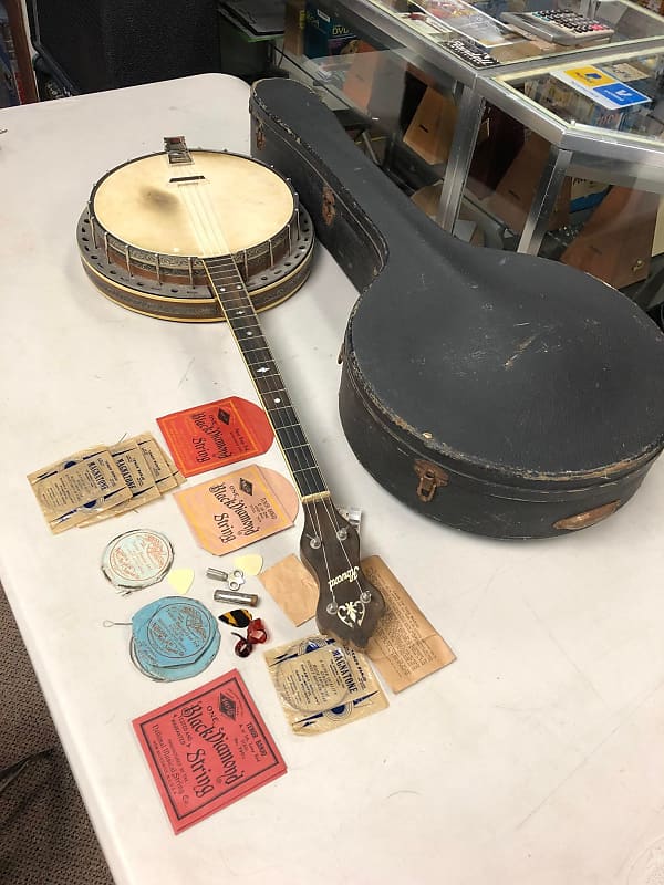 Vintage Howard Tenor Banjo 1920's-40's Mahogany w/ Orig HSC + | Reverb