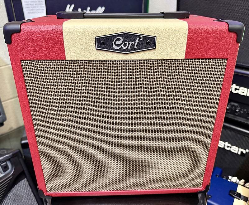 🎸NEW FOR 2025🎸 Cort CM15-R Red Combo Practice Amplifier~ | Reverb UK