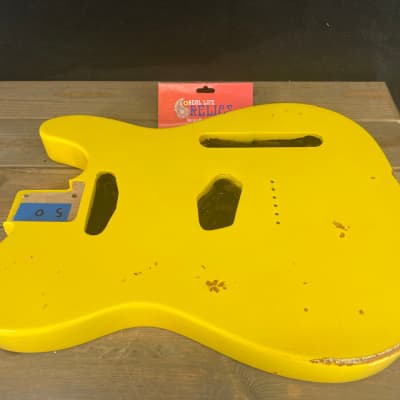 Real Life Relics Tele® Telecaster® Body Aged Yellow Taxi # 1 | Reverb