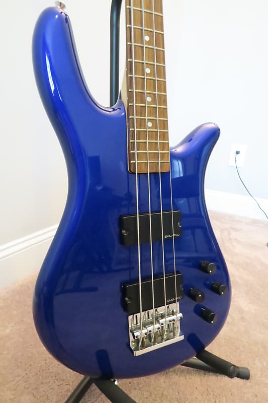 Blue Spector 4 String Bass with EMG/SSDs and Gig bag | Reverb