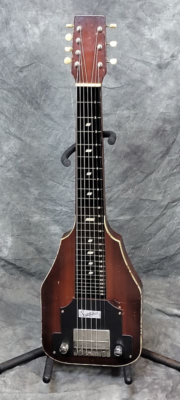 SUPER RARE 1938 Supro 7 String Lap Steel Guitar! | Reverb