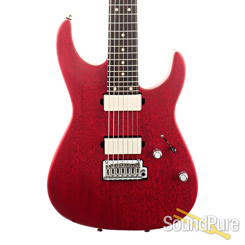 Anderson Angel Player 7 Satin Ferrari Red Guitar #08-25-23P | Reverb