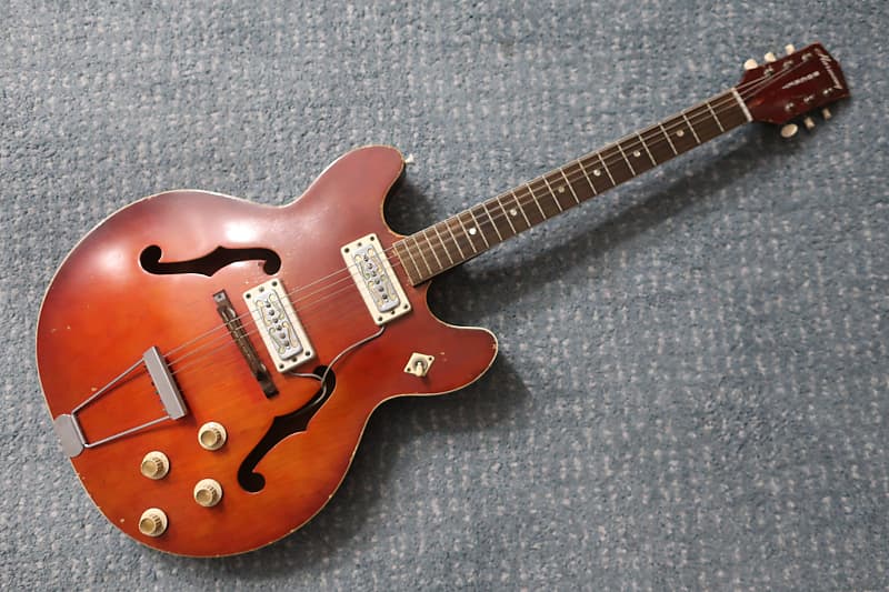 Vintage 1960s Harmony Rocket H54 Guitar 2 DeArmond Pickup | Reverb