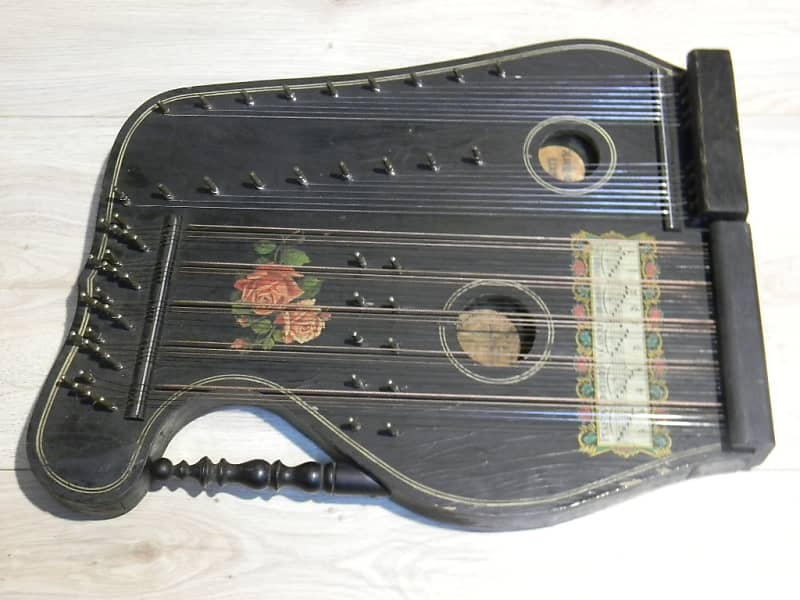 antique LAUSMANN KONZERT VIOLIN HARFE ZITHER Germany Concert | Reverb