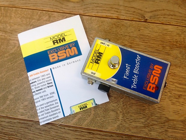 2003 BSM RM Finest Treble Booster Range Master OC-44 | Reverb UK