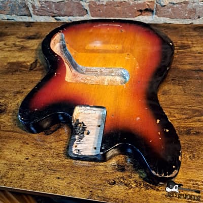 Teisco / Kent Offset Bass Guitar Body (Sunburst - 1960s) | Reverb