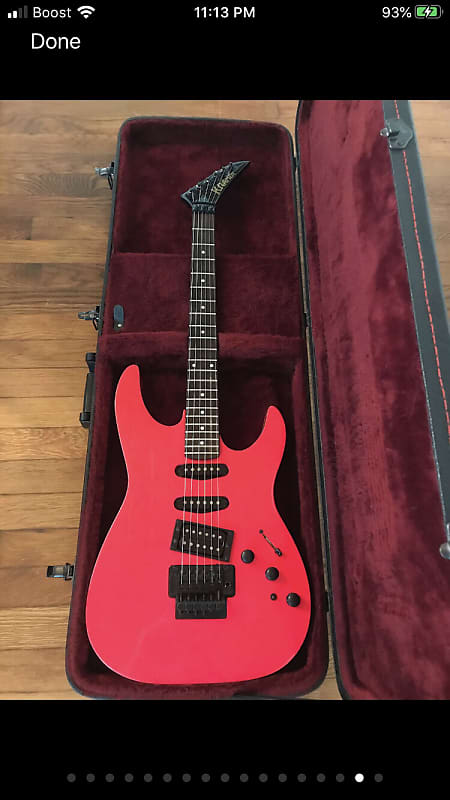 Kramer 615 Pink 1988 100 series 1988 Hot Pink | Reverb