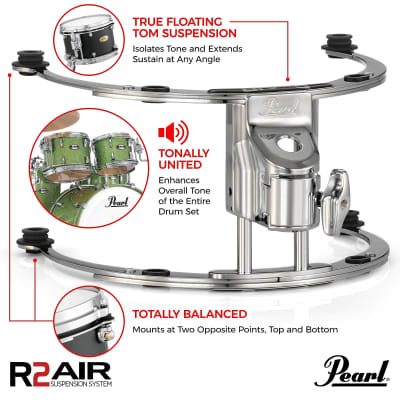 Pearl R2 Air Tom, W/12Mm Gyrolock-L Bracket Mounting System | Reverb