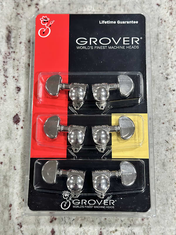 Grover 102N Original Rotomatic 3+3 Tuning Machines - Nickel | Reverb