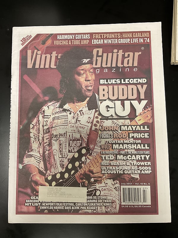 Vintage Guitar Magazine Buddy guy, Slash rig July 2001 | Reverb