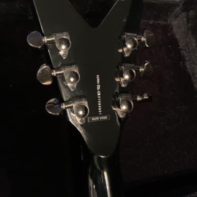 2007 Dean Dime Signature Razorback V 255 Black Yellow | Reverb