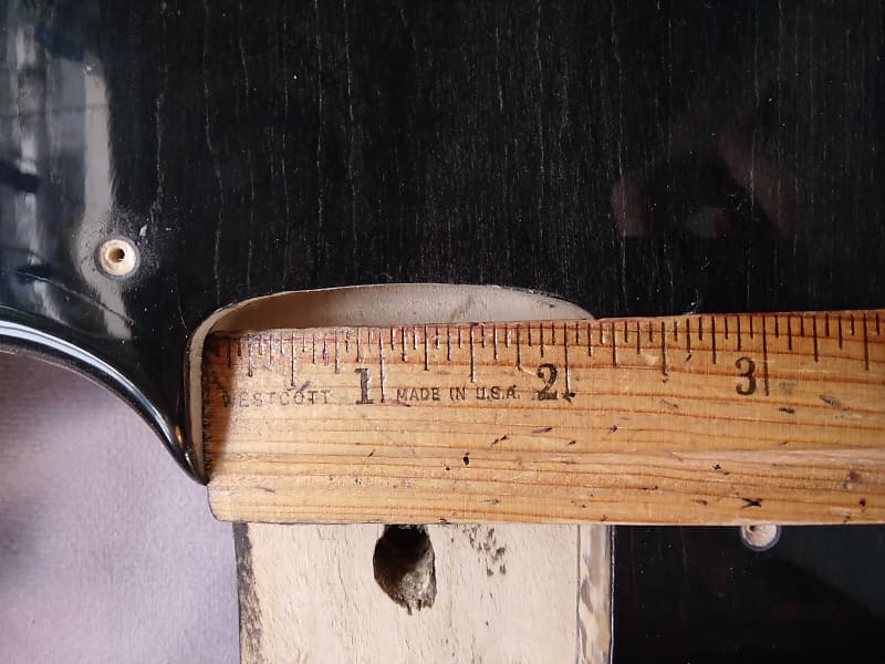 Unknown Telecaster Style Guitar Body Husk 2000s - Black Stain | Reverb