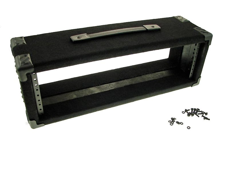 PROCRAFT 3U 6" Deep Rack Case in Black Carpet Wrap - Top | Reverb
