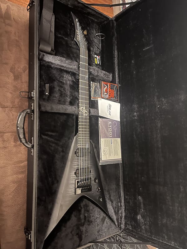 Solar Guitars Solar v 1.7fbb 2023 - Flame Black burst matte | Reverb