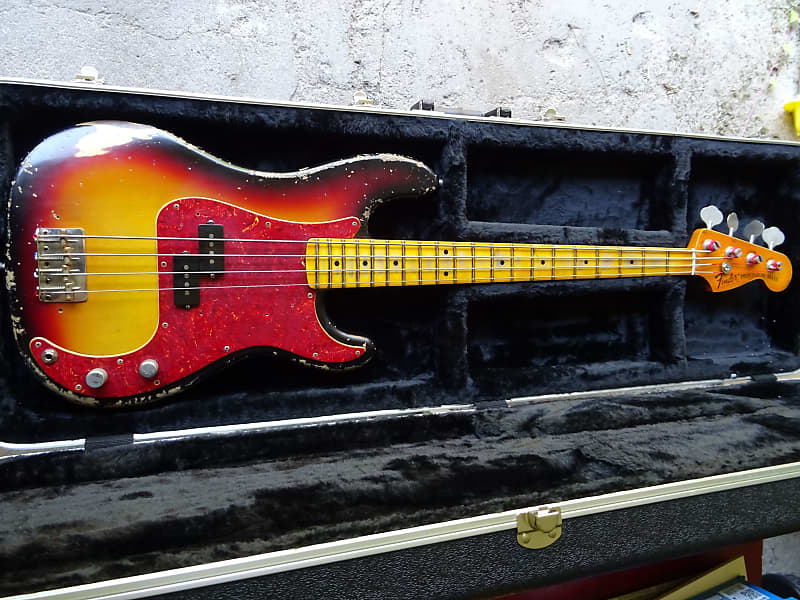 MJT NITRO RELIC AGED PRECISION BASS P SUNBURST DUNCAN | Reverb