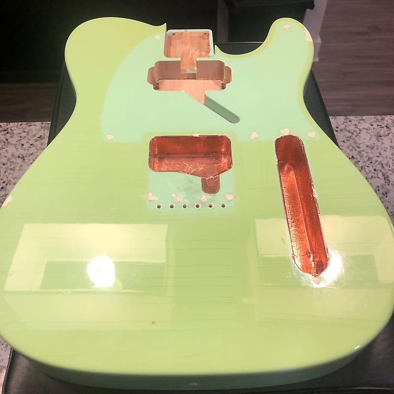 Fender Custom shop Esquire/Telecaster Body 2002 Surf Green | Reverb