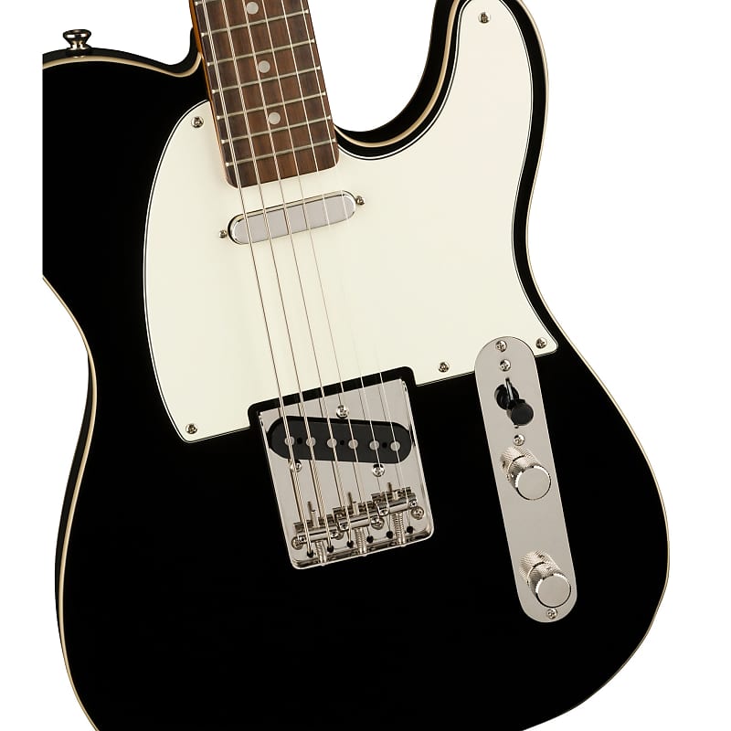 Squier Classic Vibe Baritone Custom Telecaster - Black | Reverb