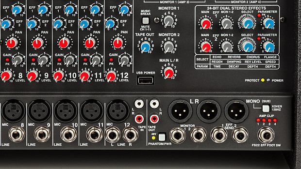 CARVIN RX1200L LIGHTWEIGHT STEREO POWERED 1600W 12 CHANNEL | Reverb