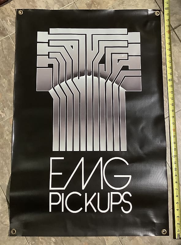 EMG Pickups Vinyl Dealer Banner | Reverb