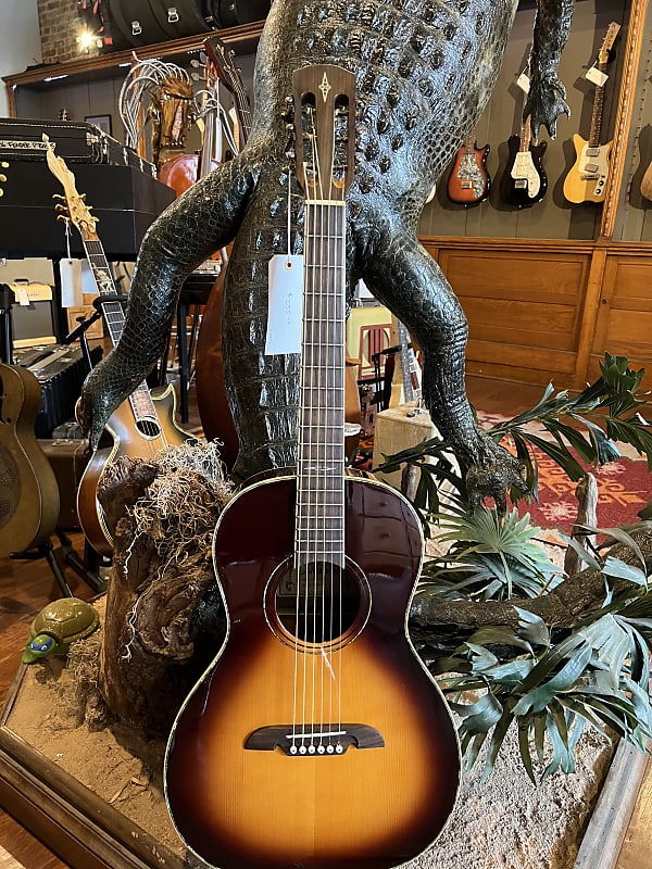 Alvarez AP910VSB Parlor Guitar House Fire Special | Reverb