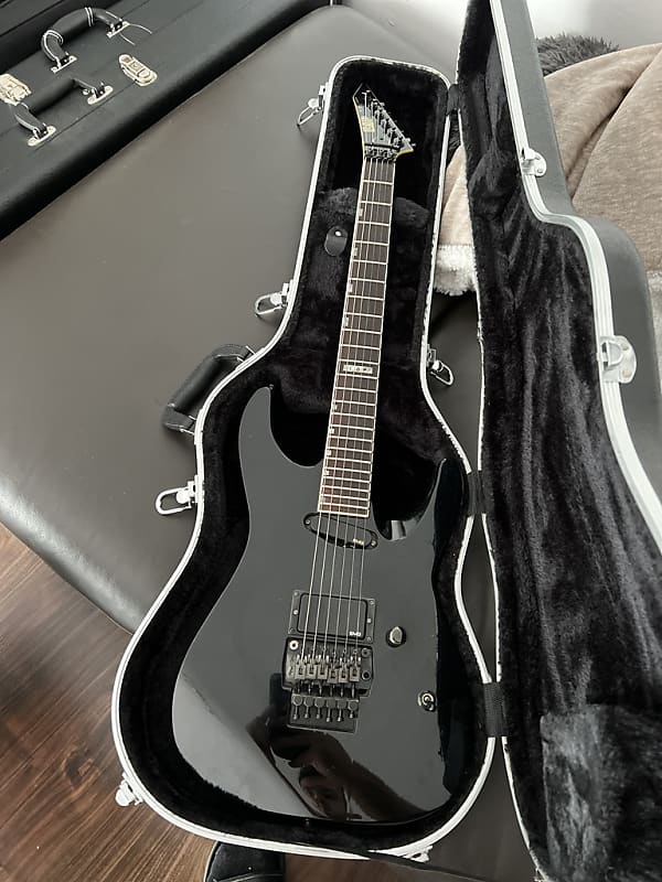 ESP M-II custom shop Kiso Superstrat 1990 Black | Reverb