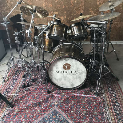Schagerl Brass Series Drum Set (shell set) Dark Vintage | Reverb